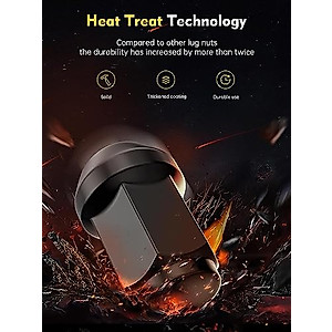 MIKKUPPA 1/2-20 Lug Nuts - Replacement for 1987-2018 Jeep Wrangler JK, 2002-2012 Jeep Liberty, 1993-2010 Jeep Grand Cherokee Aftermarket Wheel - 20pcs Black Closed End Solid Lug Nuts