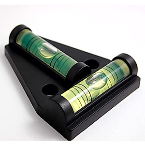 RV T Levels, Cross-Check Bubble Level with magnetic, For RV, Motorhome, Travel Trailers Front-to-Back, and Side-to-Side Leveling, Durable, Waterproof (Black 3 PCS)
