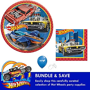 Hot Wheels Party Supplies Bundle (Pack for 16)