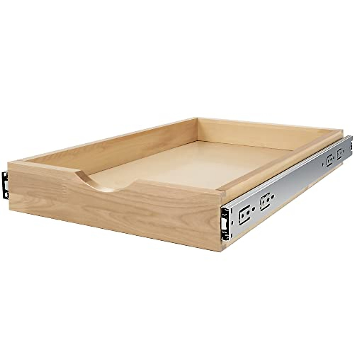 WelFurGeer Pull Out Shelves for Kitchen Cabinets, Slide Out Wood Cabinet Organizer, Pull Out Cabinet Shelf, Pantry Organizers and Storage, Wood Rack for Kitchen, Bathroom (26" Wide)