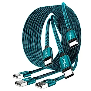 Basesailor USB Type C Charger Cable 3Pack 3.3/6.6/10FT,Micro C Charging Cord for Samsung Galaxy A10E A02s A03s A11 A12 A13,A20 A21 A22,A32 A33,A42,A50 A51 A52 A53,S23 S20 S21 S22 21 Plus,Z Flip Fold 4