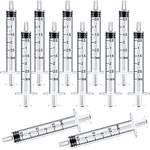 Nuanchu 30 Pcs 3ml Liquid Syringe Pet Feeding Plastic Syringes Dog Oral Food Measuring Syringe Tools for Cats Dogs Kitten Puppy Bunny Small Animals Newborn Pet Feeder Nursing Supplies