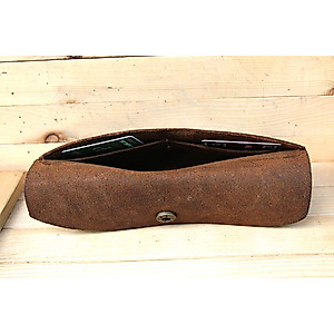 Handmade High Quality Retro Leather Multi-function Envelope Mobile Phone Card Holder Wallet