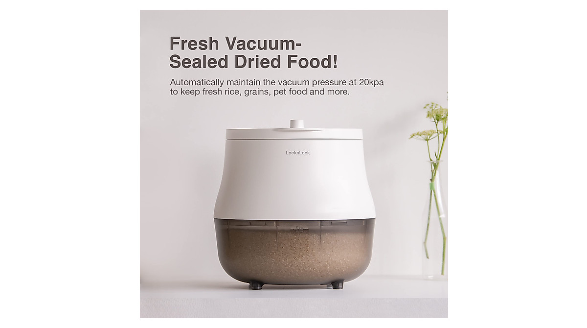LocknLock Vacuum Food Storage Container 3.5 Gallon - Keep Dried Food Fresh