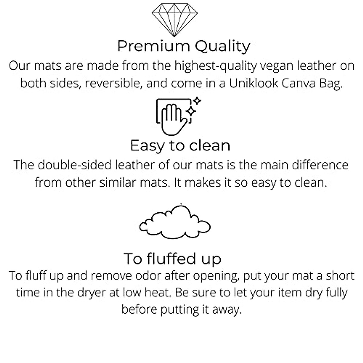 Padded Vegan Leather Portable Changing pad Mat | Play mat Baby Toddler Infant by Uniklook | Reversible | Tummy Time Mat Play Time | Waterproof Baby Infant Floor Mat 16”x30” (Rectangular, Cream)