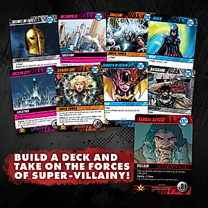 DC Deck-Building Game: Heroes Unite- Play as Hawkman, Nightwing,and Bat Girl from the DC Multiverse- Super Hero Board Game- For 2 to 5 Players - Ages 15+