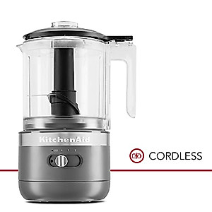 KitchenAid 5 Cup Cordless Food Chopper, Charcoal Grey