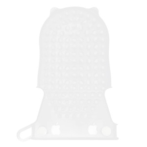 FRCOLOR 3 Pcs Scorpion Brush Silicone Massage Brush Muscle Massage Glove Massage Kit Silicone Body Scrubber Hand Held Massager Palm Massage Glove White Glove Brush Clean