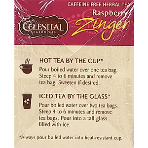 Celestial Seasonings Raspberry Zinger Tea, 20 ct