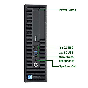 HP 800 G1 SFF Computer Desktop PC, Intel Core i5 3.2GHz, 16GB Ram, 512GB M.2 SSD, Wireless Keyboard & Mouse, WiFi | Bluetooth,1080p Webcam, New 23.8" LCD Monitor, Win 10 Pro (Renewed)