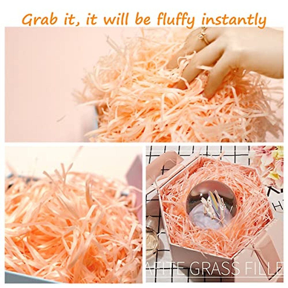 HLNLSU Cut Paper Shred Filler (1 LB) for Packing and Filling Gift Baskets,Multi-color optional (Black)