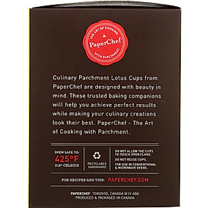 Paper Chef Parchment Cup Lotus 12 Count (Pack of 6)