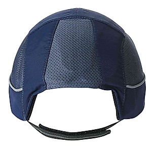 Ergodyne unisex adult Short Brim XL Bump Cap Hat, Navy, X-Large US