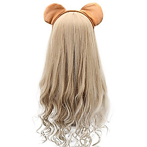 HODRME Plush Bear Ears Headband-Halloween Christmas Festival Theme Party Animal Cosplay Costume Headbands