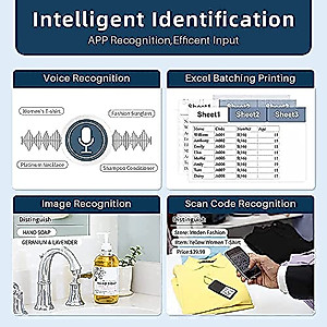 Phomemo Label Printer M120 Label Maker, Barcode Label Printer Portable Bluetooth Label Maker Machine with 3 Rolls 1.18''X0.78'' Thermal Label Paper