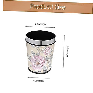 EXQUIMEUBLE Bathroom Trash Can Trash Paper Basket Paper Waste Container Desk Bins Trash Cans Trashcans for Bedroom Kitchen Trash Can Trash Container Garbage Can No Cover Compost Bin Abs Office