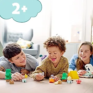 LEGO DUPLO Town Family Camping Van Adventure 10946 Building, Playing and Learning Camping Toy for Toddlers and Kids; New 2021 (30 Pieces)