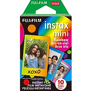 Fujifilm Instax Mini Rainbow Film - 10 Exposures & Instax Mini Blue Marble Film - 10 Exposures & Instax Mini Mermaid Tail Film - 10 Exposures