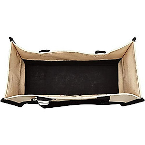 Mud Pie Classic Black and White Canvas Tote Bag, BLANK, 17" x 19" x 2"