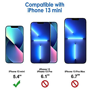 JETech Screen Protector Compatible with iPhone 13 mini 5.4-Inch, Tempered Glass Film, 3-Pack