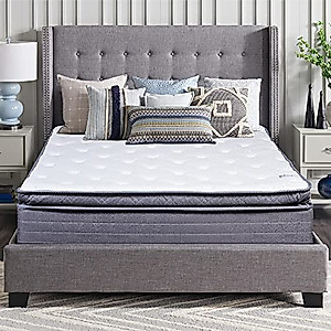 Treaton, 13-Inch Foam Encased Soft Pillow Top Hybrid Contouring Comfort Mattress, Queen, Beige