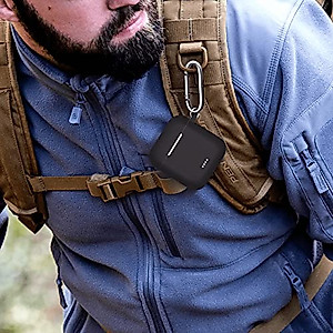 MOLOPPO Protective Silicone Case Compatible with Tozo t6, Front LED Visible, Premium Accessory Shockproof tozo t6 Case Cover with Keychain,Black