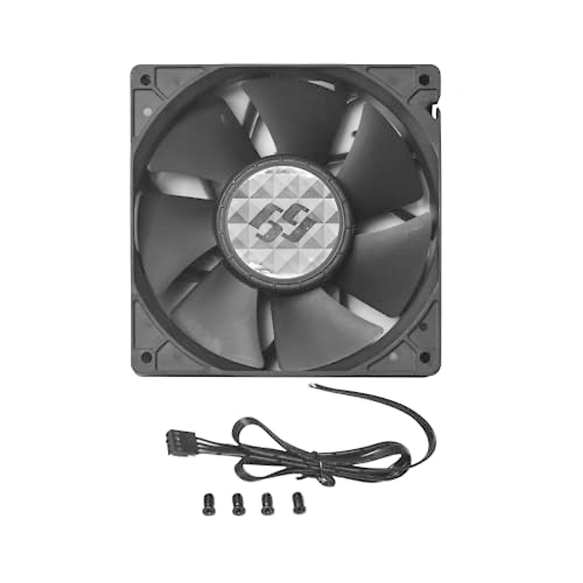 Bgears b-Blaster 140x38 (PWM Version) Extreme Cooling Gaming PC & Mining Machine Fan, Hi-Speed 5200RPM w/Airflow of 308 CFM, 2 Ball Bearing Designed for Extended Life & high Performance, 4 Wire Black