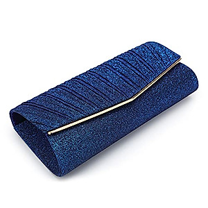 Vinsmoke Clutches for Women Wedding Clutches for Women Clutch Evening Purses and Clutches Clutch Purses for Women(Navy Blue)