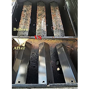 Votenli P9505A(3-Pack) Porcelain Steel Heat Plate,Heat Shield, Heat Tent for Chargriller Charcoal 3001, 3008, 3030, 4000, 5050, 5252, 5650 Gas Grill