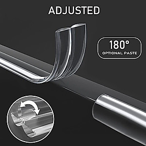 SUPPA Baby Proofing,6.6ft Edge Protector Strip Clear,Soft Corner Protectors with Pre-Taped Strong Adhesive,Edge Protectors for Furniture Against Sharp Corners of Tables, Cabinets,Drawers