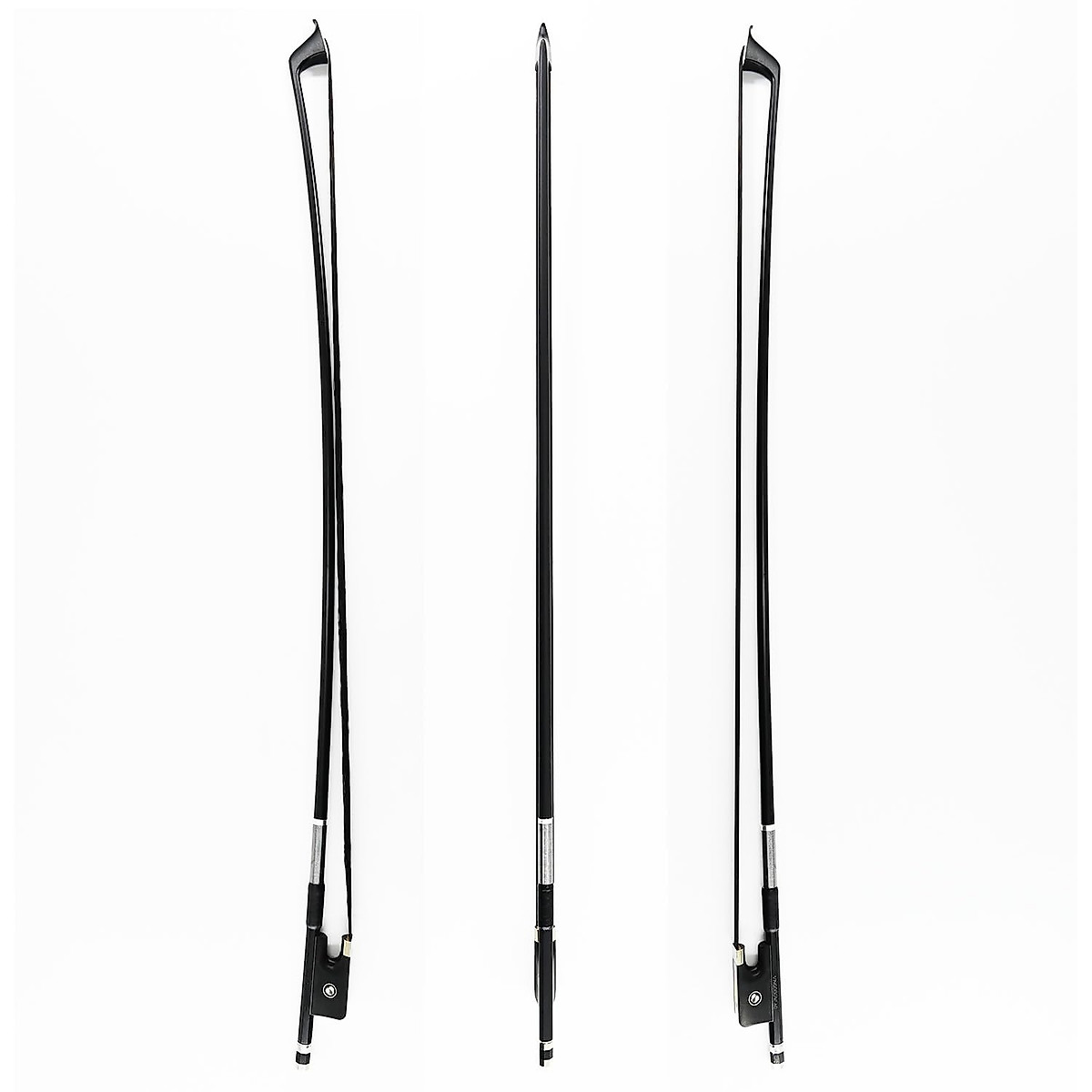 VINGOBOW 4/4 Size Black Horsehair Carbon Fiber Cello Bow