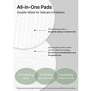celimax Ji.Woo.Gae Heartleaf BHA Peeling Pad | with Heartleaf Extract, Exfoliating Toner Pads, Facial Peels, Hydrating, for Troubled Skin & Breakouts (60 Pads)
