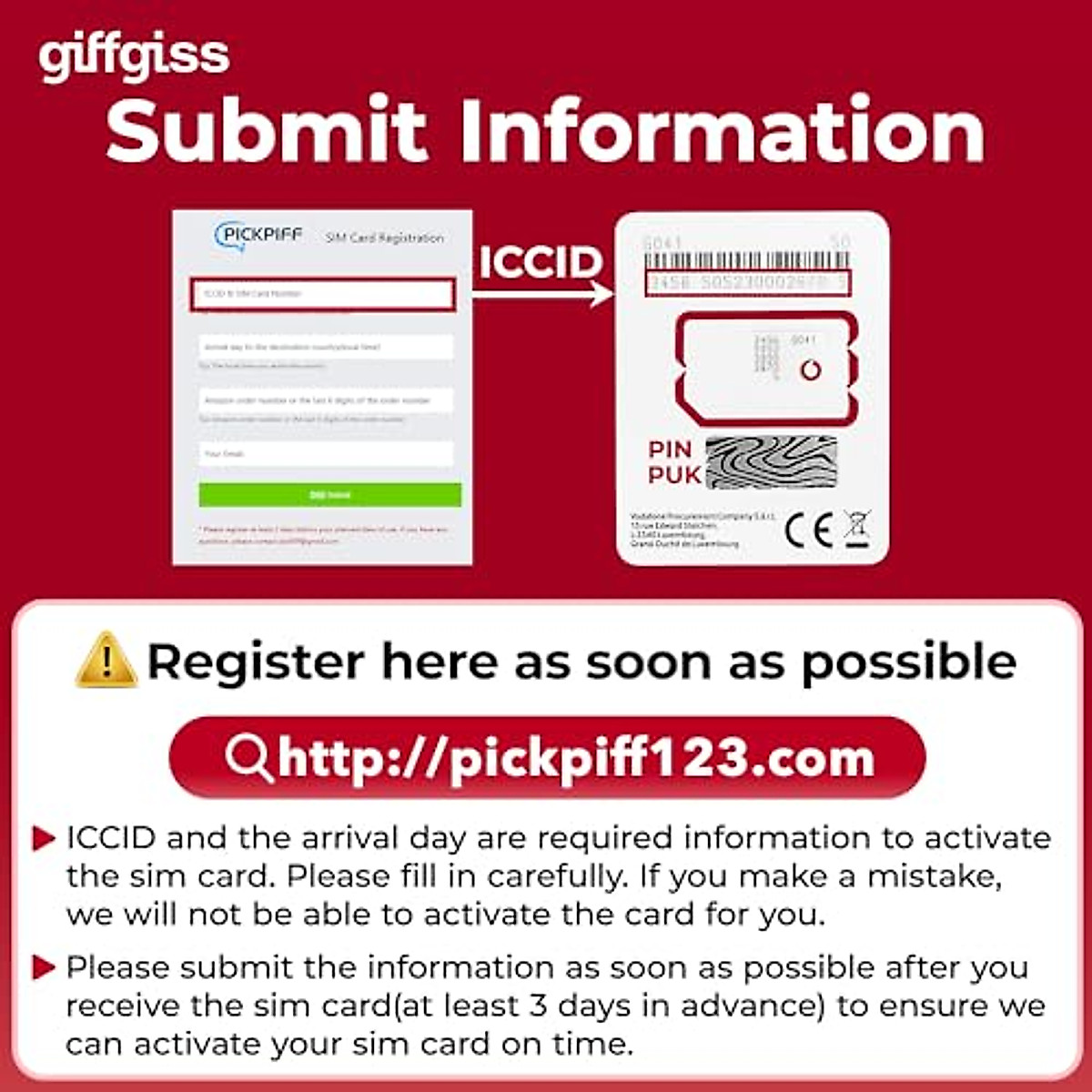 Vodafone Europe Prepaid SIM Card - 10GB Internet Data in 4G/LTE in UK and Europe, 50GB in Spain, 300 Mins Calls for 28 Days, SIM Card Supported Hotspot, Standard/Micro/Nano for iPhone/Android, L0
