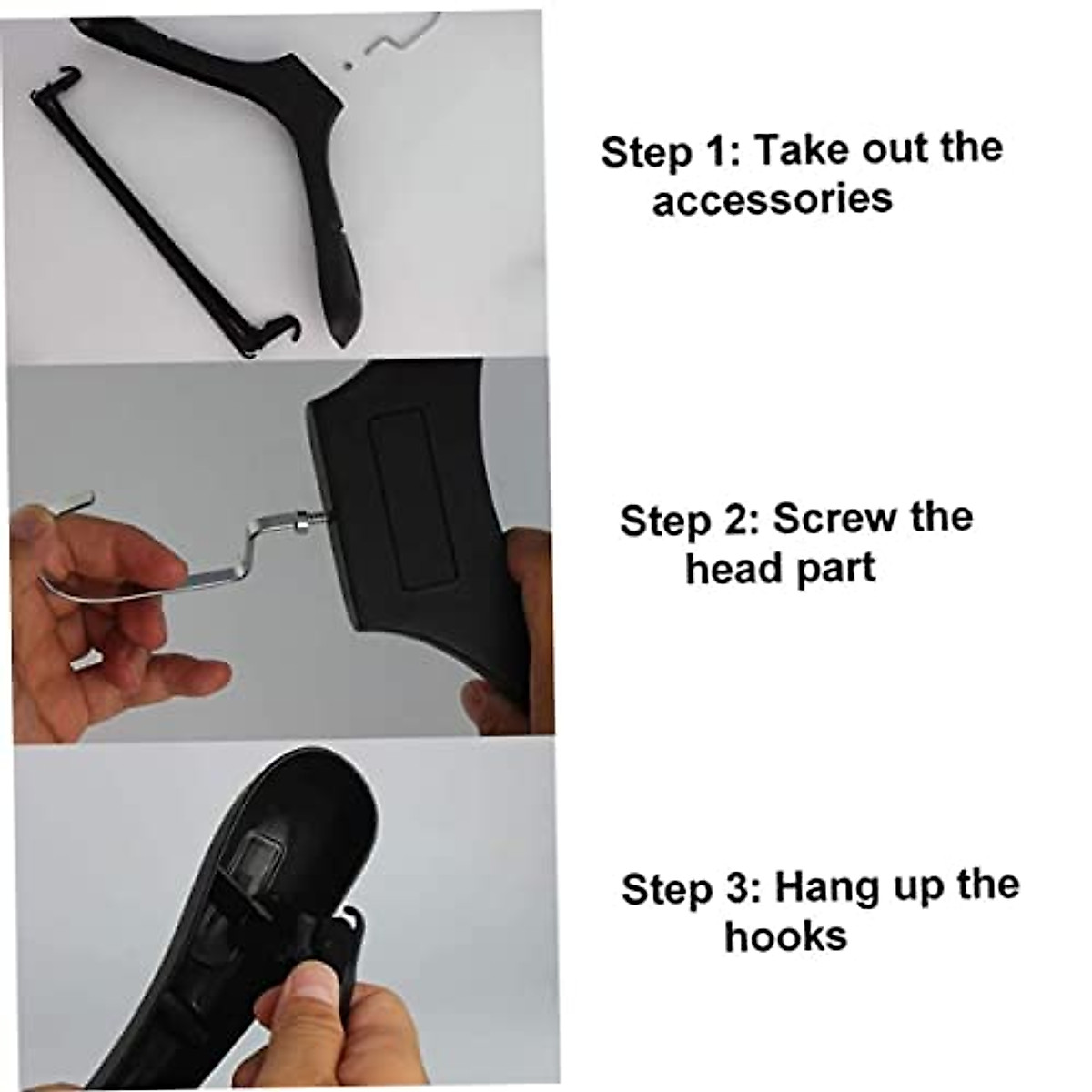 Coat Hangers Extra Wide Plastic Suit Hangers Notched Shoulders with Swivel Hooks 15PCS Suit Hangers