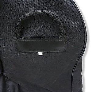 WUQIMUSC Cello Gig Bag soft case bag with Strong Straps Handle Practical Rainproof soft cello bag for 4/4 3/4 Cello,Black color