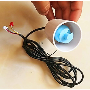 1PC ice Thickness Probe, ice Machine 4-Wire 2P Plug Water Level and de-ice Dual Probe, de-ice Sensor, Water Temperature de-ice Float Sensing Device for Computer Board