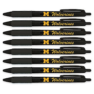 University of Michigan Wolverines Translucent 8 Pen Set 2510