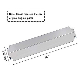 Votenli S9332A(4-Pack) S1473A(4-Pack) 16" Heat Tent and Burner for Charbroil 463243911, 463244011, 463246909, 463246910, 463247109, 463247209, 463247310, 463247412, 463247512, 463250212 Gas Grill
