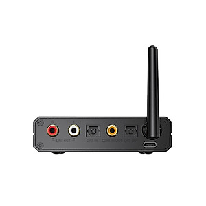 FiiO/JadeAudio BR13 HiFi Bluetooth Receiver with 5.1 LDAC/aptX Low Latency for Home Stereo/TV, USB DAC,High Fidelity 24 bit, RCA Optical Coaxial Output