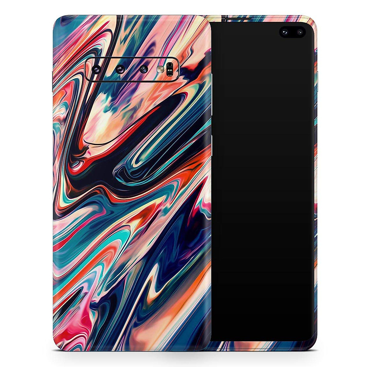 DesignSkinz Liquid Abstract Paint Remix V8 Protective Vinyl Decal Wrap Skin Cover Compatible with The Samsung Galaxy S20 (Screen Trim & Back Glass Skin)