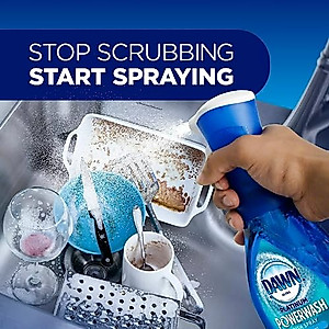 Dawn Powerwash Spray Refill, Fresh Scent, 1 Starter Kit + 2 Refills (1) Set with Dishwashing Sponges, 24 pack (1) Boxed by Fusion Shop Store