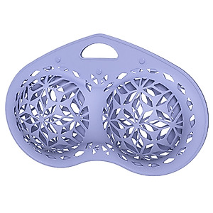 Silicone Bra Washing Bag Anti Deformation Bra Bags for Laundry Flexible Lingerie Bags with Snap Button for Washing Delicates Bra Washer Protector 15 X9.7 Inch Purple Storage Items