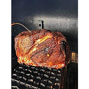 Replacement for Pit Boss Meat Probe Pellet Grills and Pellet Smokers Parts , 2 Pack Waterproof BBQ Temperature Probe , 3.5 mm Plug with Stainless Steel Grill Holder 2pc