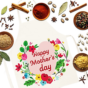 Kvittra Christmas Apron Gifts for Mom, Lady Apron for Women and Men, Adjustable Kitchen Chef Apron for Cooking Baking - Cute Birthday, Anniversary, Mother's Day, Christmas