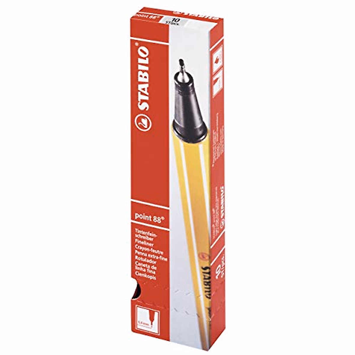 STABILO Point 88 FINELINER Superfine 0.4MM - Black