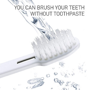 IONPA DP Pearl White Home Premium USB Rechargeable Ionic Power Electric Toothbrush, Brushing Timer, 4 Modes, 2 Soft Extended Filament Brush Heads Made in Japan, by IONIC KISS YOU, hyG, DP-111PW