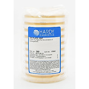 Tryptic Soy Agar (TSA), USP, a General Growth Medium for Microorganisms, 10 Plates Per Pack, by Hardy Diagnostics