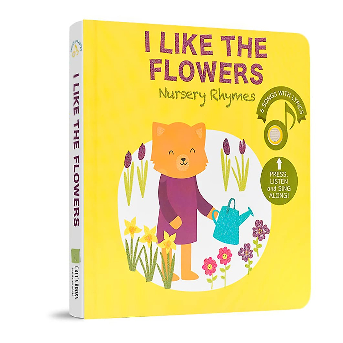 Cali's Books Nursery Rhymes Musical Book. Press, Listen and Sing Along! Best Interactive Sound Book for Toddlers 1-3. Award Winner Toy (I Like The Flowers Nursery Rhymes)