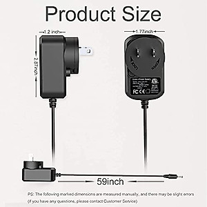 15W Echo Replacement Power Cord for Amazon Echo Dot,Echo Dot 3rd Generation,Fire TV Cube Cord,Dot with Clock,6.6Ft Cable Charger AC Power Adapter