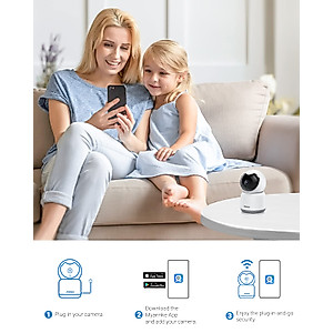 ANNKE Crater 2-2K WiFi Pan Tilt Smart Security Camera, Upgraded 3MP Baby/Pet Monitor, Indoor Camera 360-degree with Two-Way Audio, Human Motion Detection, Cloud & SD Card Storage, Works with Alexa